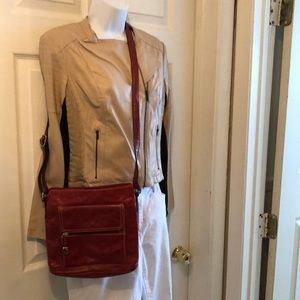 Bags | Leather Crossbody Bag This Lovely Bag Has Three Compartments ...